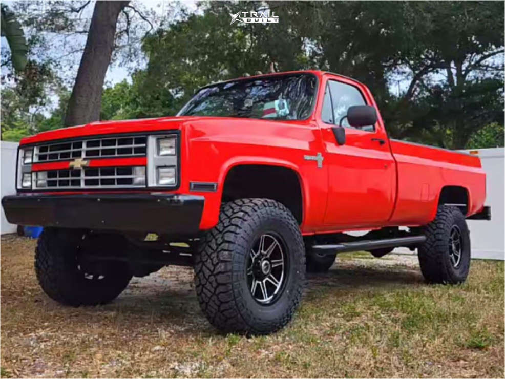 1985 Chevrolet K20 Wheel Offset Aggressive > 1" Outside Fender ...