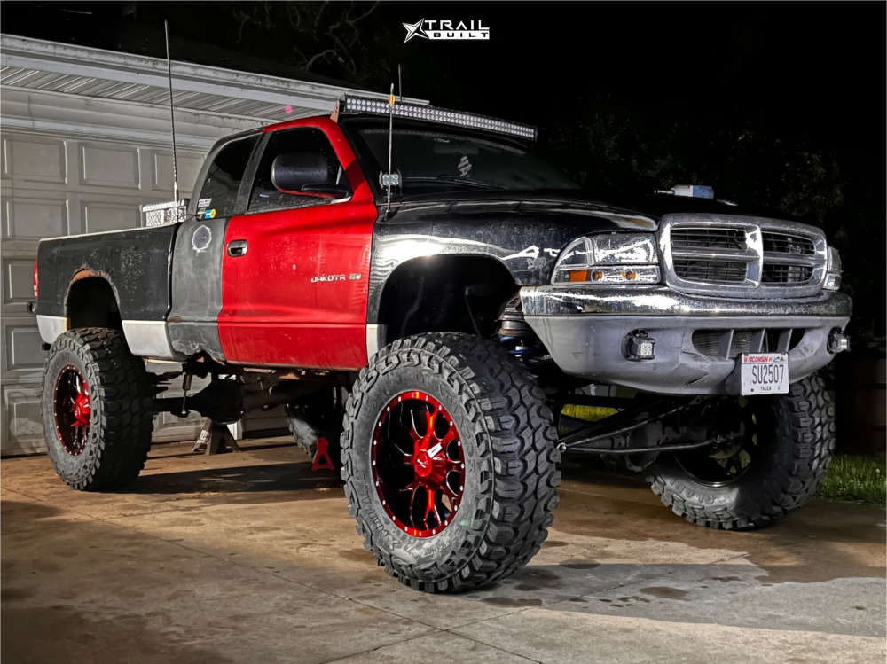1998 Dodge Dakota Wheel Offset Hella Stance >5" Suspension Lift 9 ...