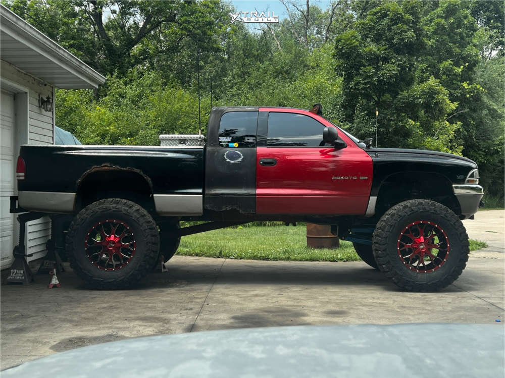 1998 Dodge Dakota Wheel Offset Hella Stance >5" Suspension Lift 9 ...