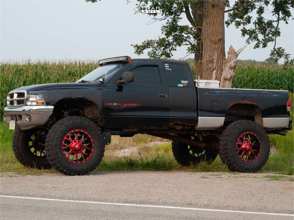 1998 Dodge Dakota Wheel Offset Hella Stance >5" Suspension Lift 9 ...