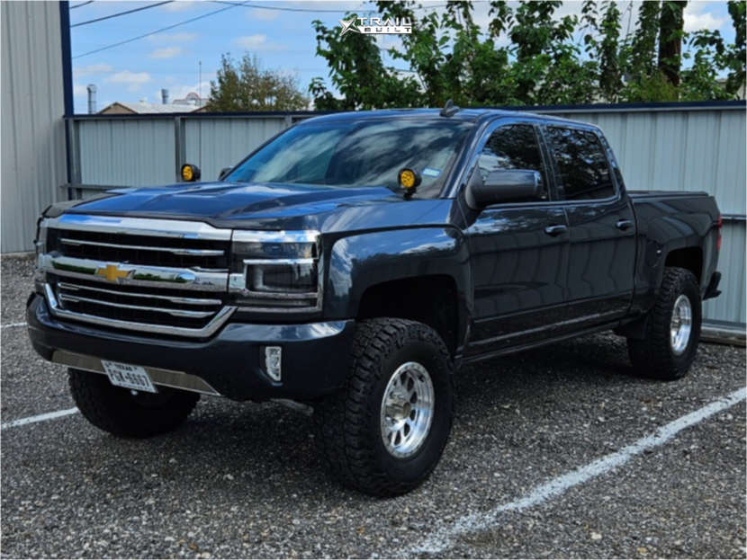 2017 Chevrolet Silverado 1500 Wheel Offset Aggressive > 1" Outside ...