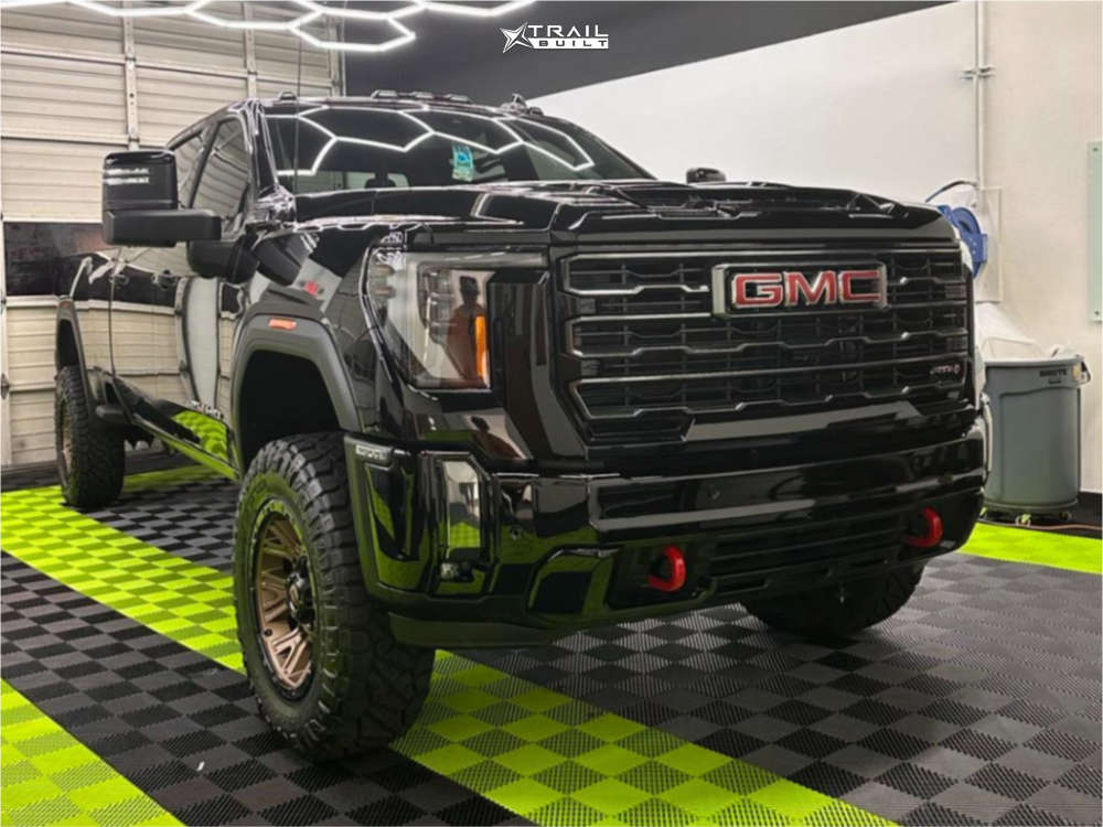 2024 GMC 3500HD AT4 Wheel Offset Aggressive > 1" Outside Fender Body ...