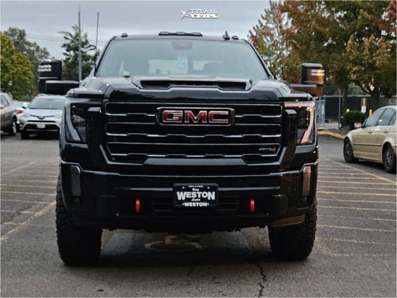 2024 GMC 3500HD AT4 Wheel Offset Aggressive > 1" Outside Fender Body ...