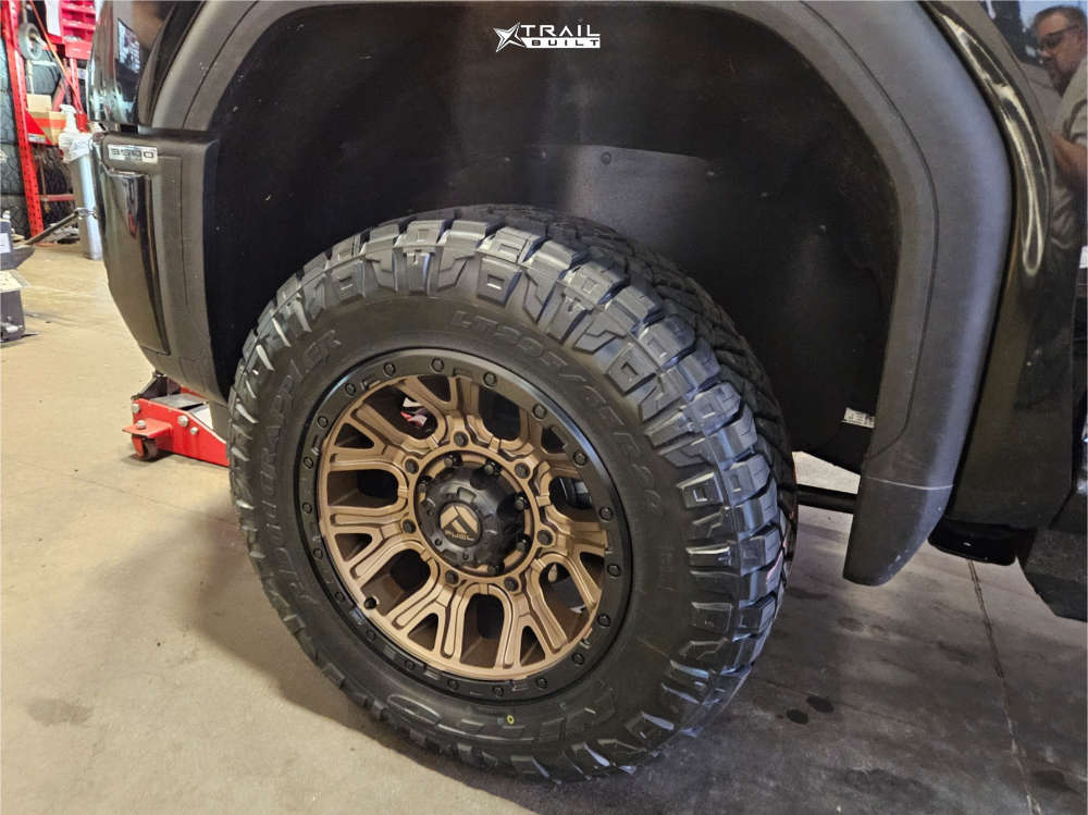 2024 GMC 3500HD AT4 Wheel Offset Aggressive > 1" Outside Fender Body ...