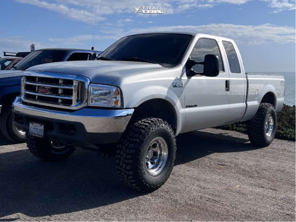 2000 Ford F-250 Super Duty Wheel Offset Aggressive > 1" Outside Fender ...