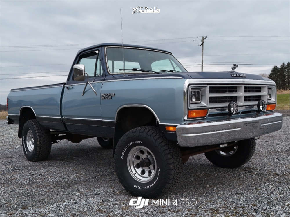1987 Dodge W100 Wheel Offset Aggressive > 1" Outside Fender Suspension ...