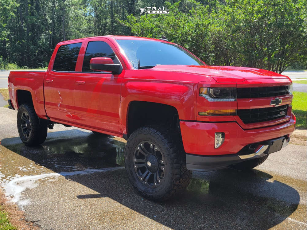 2017 Chevrolet Silverado 1500 Wheel Offset Aggressive > 1" Outside ...