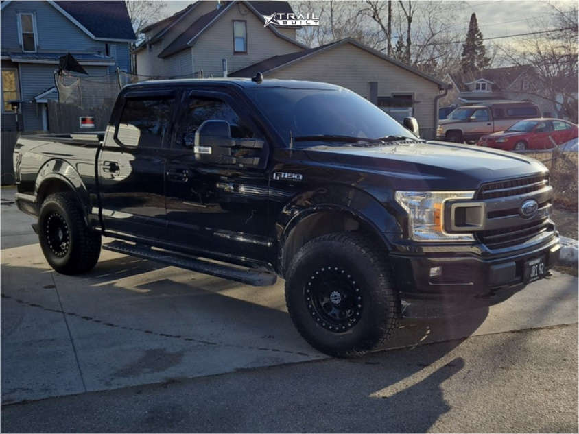 2018 Ford F-150 Wheel Offset Aggressive > 1" Outside Fender Leveling ...