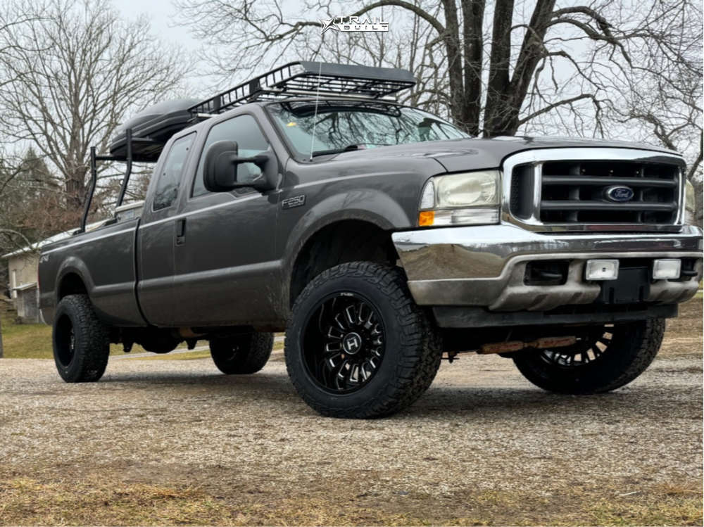 2004 Ford F-250 Super Duty Wheel Offset Aggressive > 1" Outside Fender ...