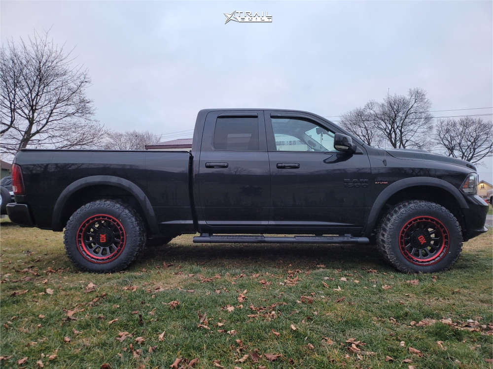 2017 Ram 1500 Wheel Offset Aggressive > 1" Outside Fender Suspension ...