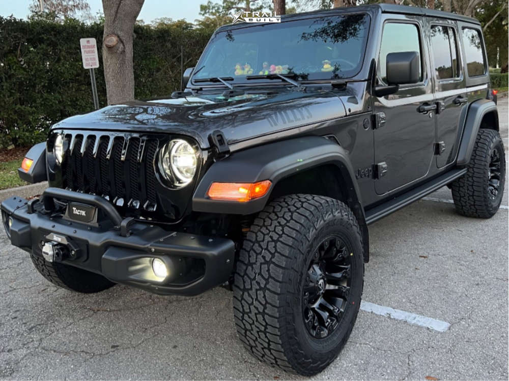 2022 Jeep Wrangler Wheel Offset Aggressive > 1" Outside Fender Leveling ...