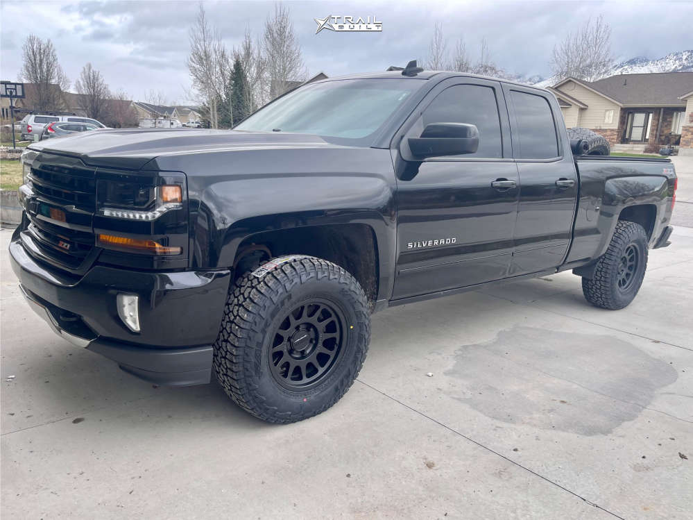 2016 Chevrolet Silverado 1500 Wheel Offset Aggressive > 1" Outside ...