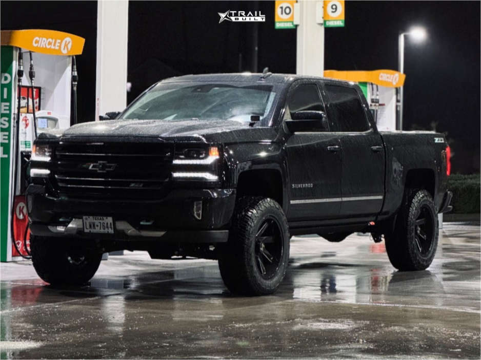 2017 Chevrolet Silverado 1500 Wheel Offset Aggressive > 1" Outside ...