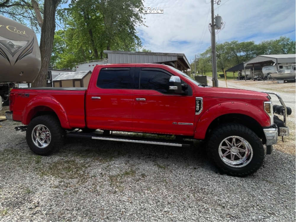 2018 Ford F-350 Super Duty Wheel Offset Aggressive > 1" Outside Fender ...
