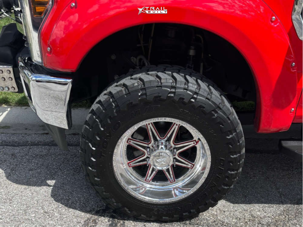 2018 Ford F-350 Super Duty Wheel Offset Aggressive > 1" Outside Fender ...