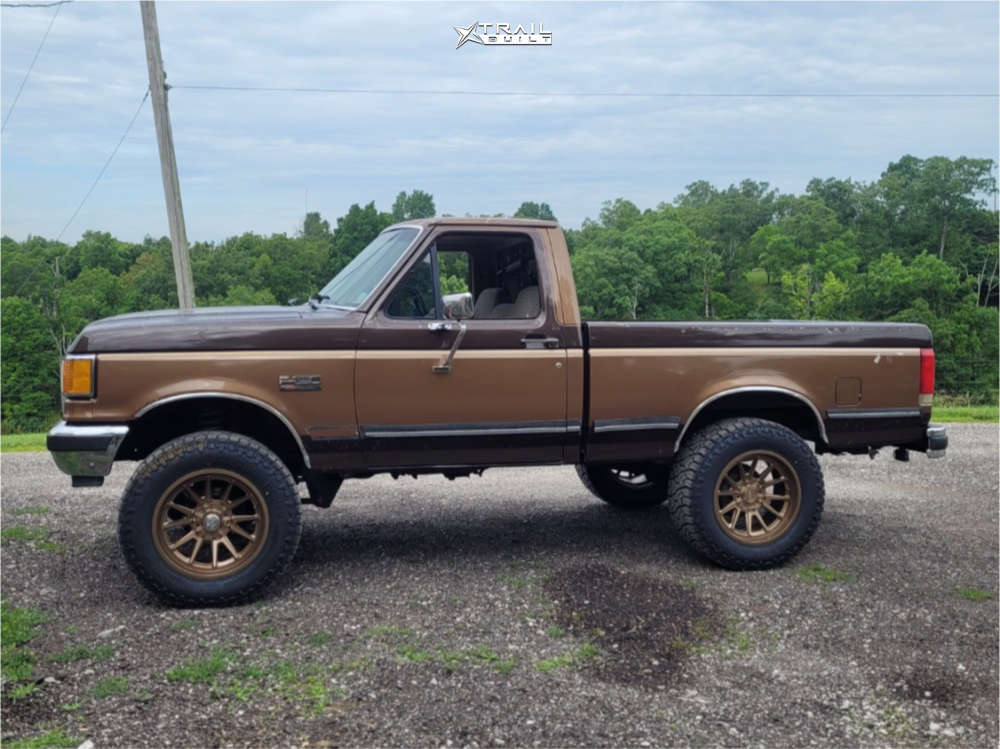 1990 Ford F-150 Wheel Offset Aggressive > 1" Outside Fender Suspension ...