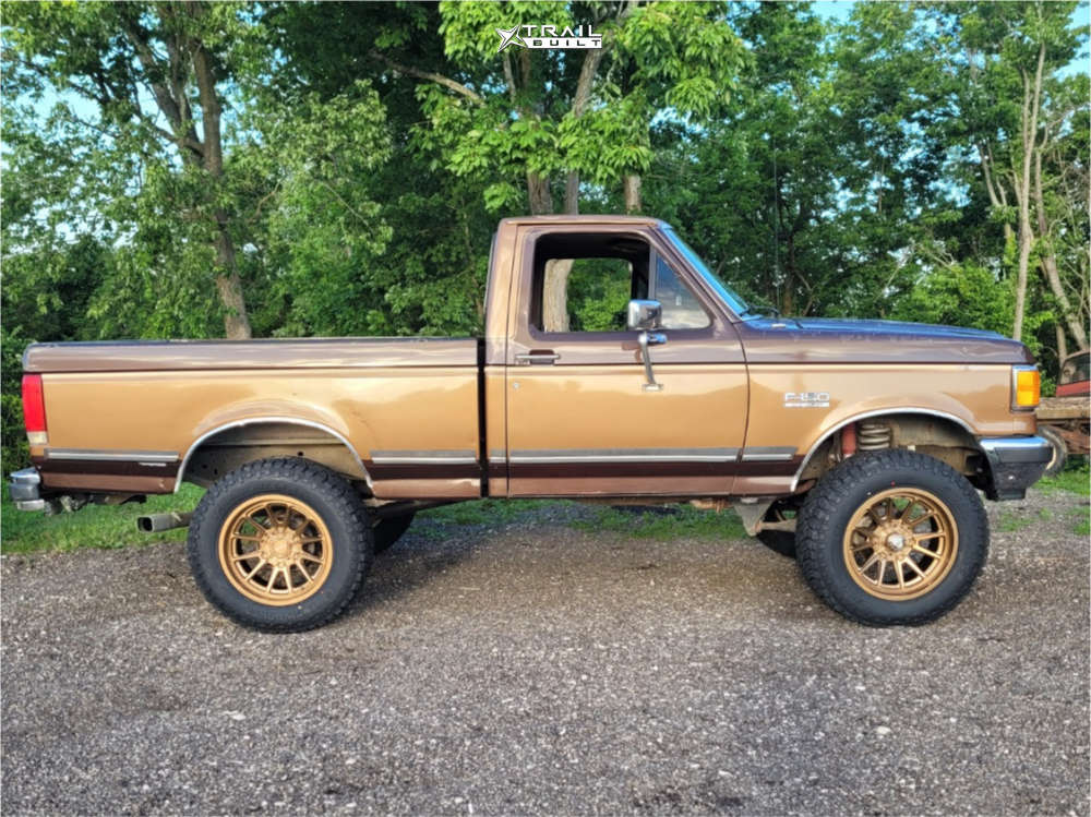 1990 Ford F-150 Wheel Offset Aggressive > 1" Outside Fender Suspension ...