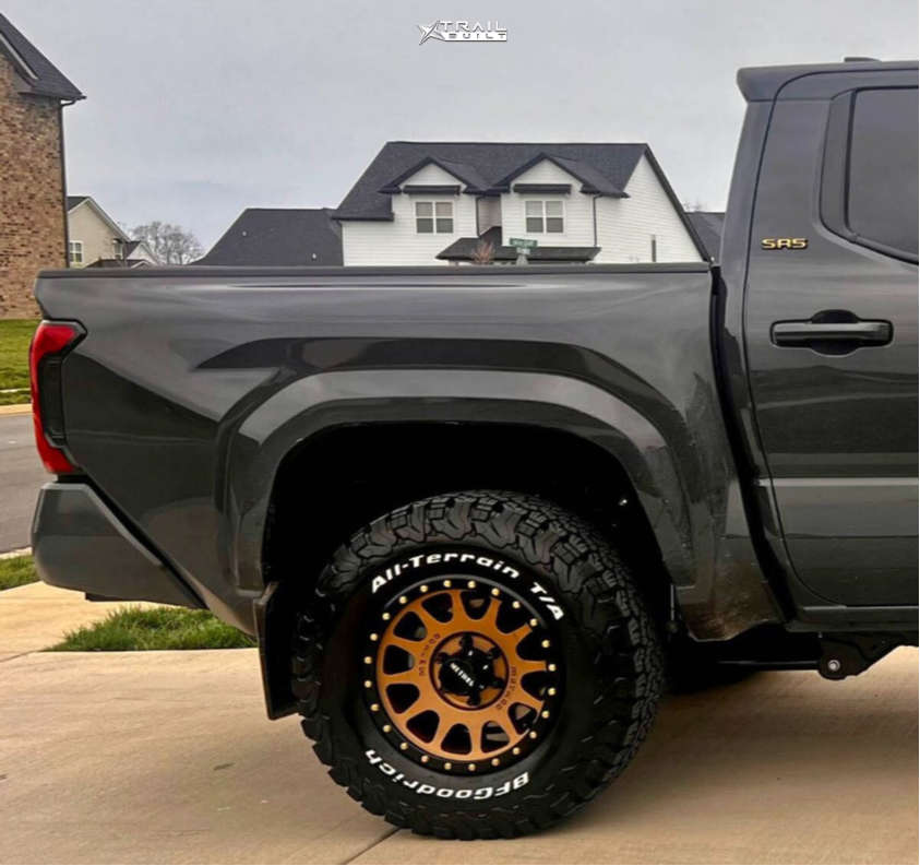 2024 Toyota Tacoma Wheel Offset Aggressive > 1" Outside Fender Leveling ...