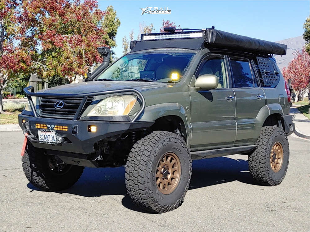 2008 Lexus GX470 Wheel Offset Aggressive > 1" Outside Fender Suspension ...
