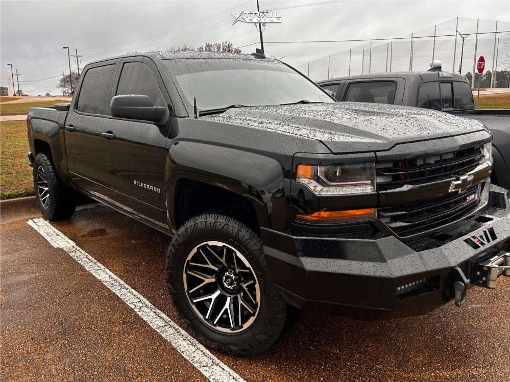 2016 Chevrolet Silverado 1500 Wheel Offset Aggressive > 1" Outside ...