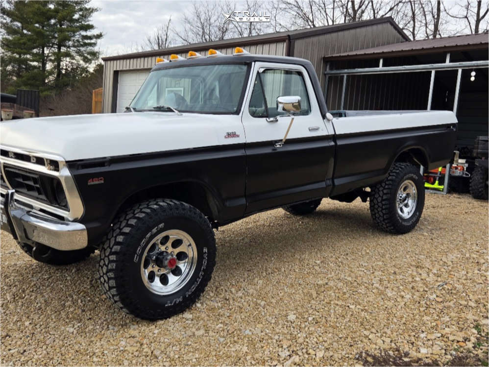 1977 Ford F-250 Wheel Offset Aggressive > 1" Outside Fender Stock ...