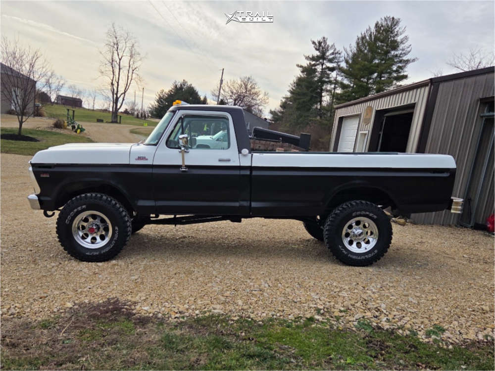 1977 Ford F-250 Wheel Offset Aggressive > 1" Outside Fender Stock ...