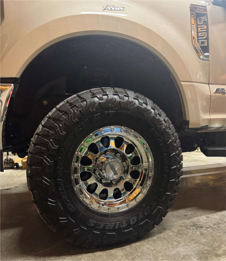 2017 Ford F-250 Super Duty Wheel Offset Aggressive > 1" Outside Fender ...