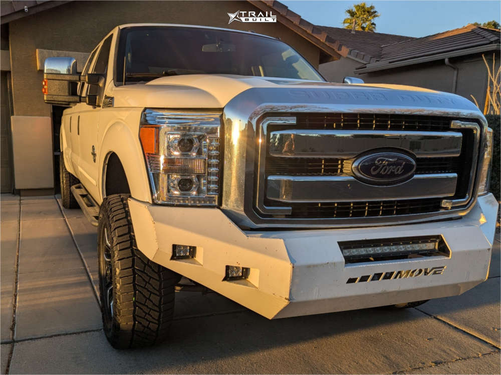 2014 Ford F-350 Super Duty Wheel Offset Slightly Aggressive Leveling ...