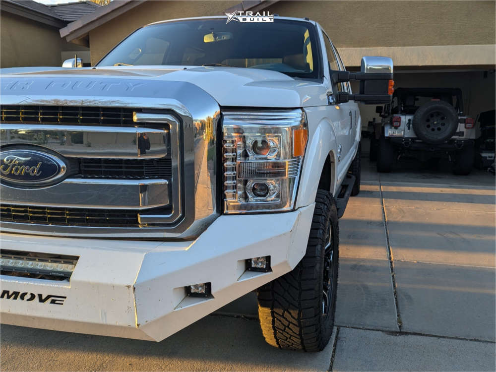2014 Ford F-350 Super Duty Wheel Offset Slightly Aggressive Leveling ...
