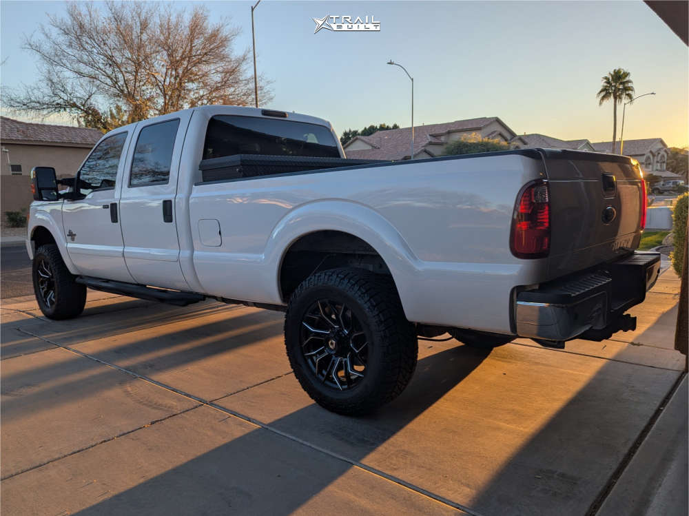 2014 Ford F-350 Super Duty Wheel Offset Slightly Aggressive Leveling ...