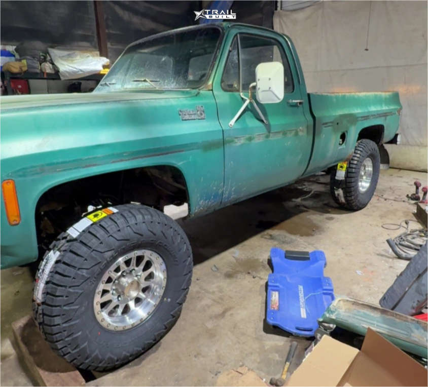 1979 Chevrolet K20 Wheel Offset Slightly Aggressive Suspension Lift 4 ...
