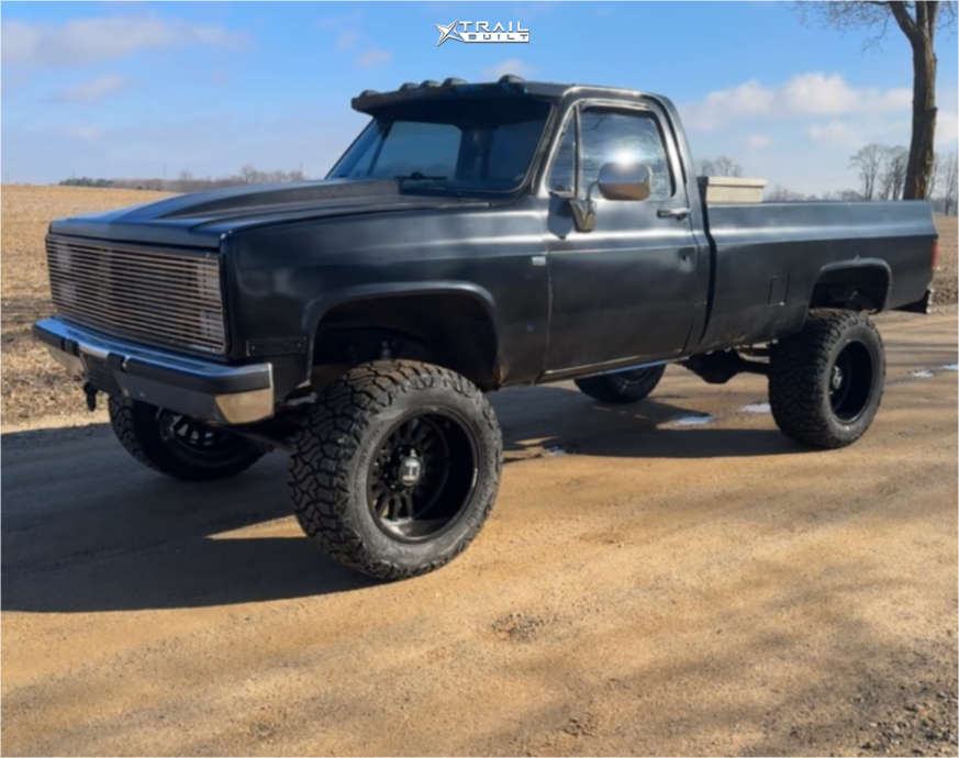 1984 Chevrolet K20 Wheel Offset Aggressive > 1" Outside Fender ...