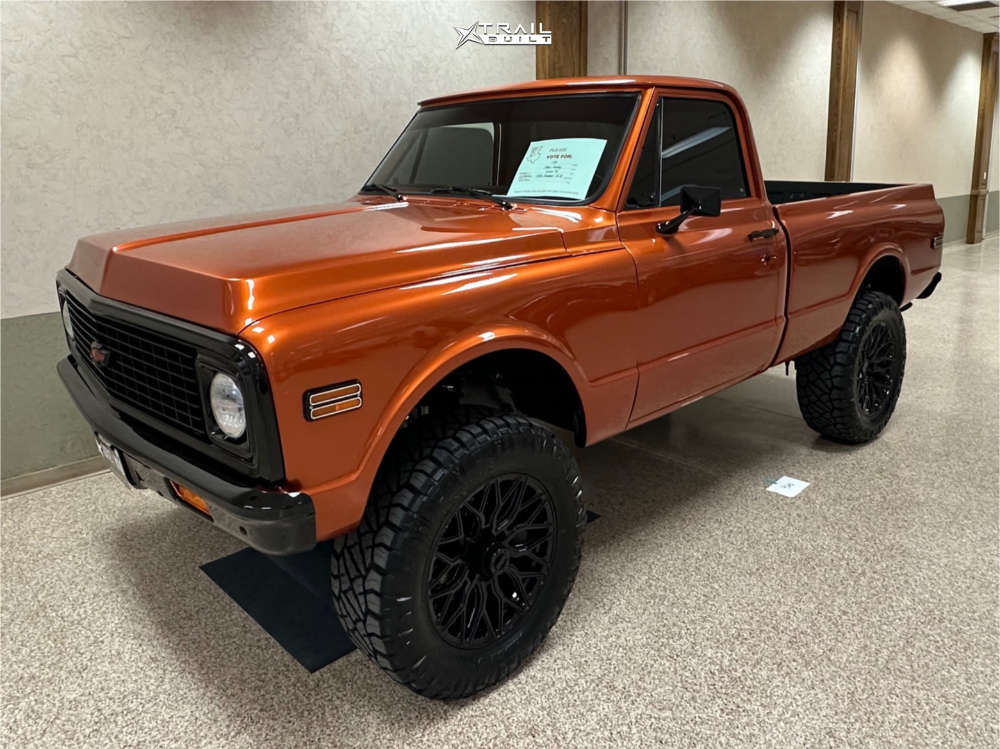 1972 Chevrolet K20 Pickup Wheel Offset Aggressive > 1" Outside Fender ...