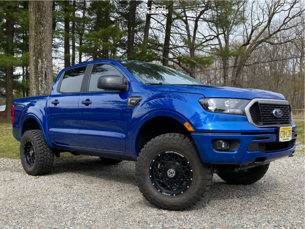 2019 Ford Ranger Wheel Offset Aggressive > 1" Outside Fender Suspension ...