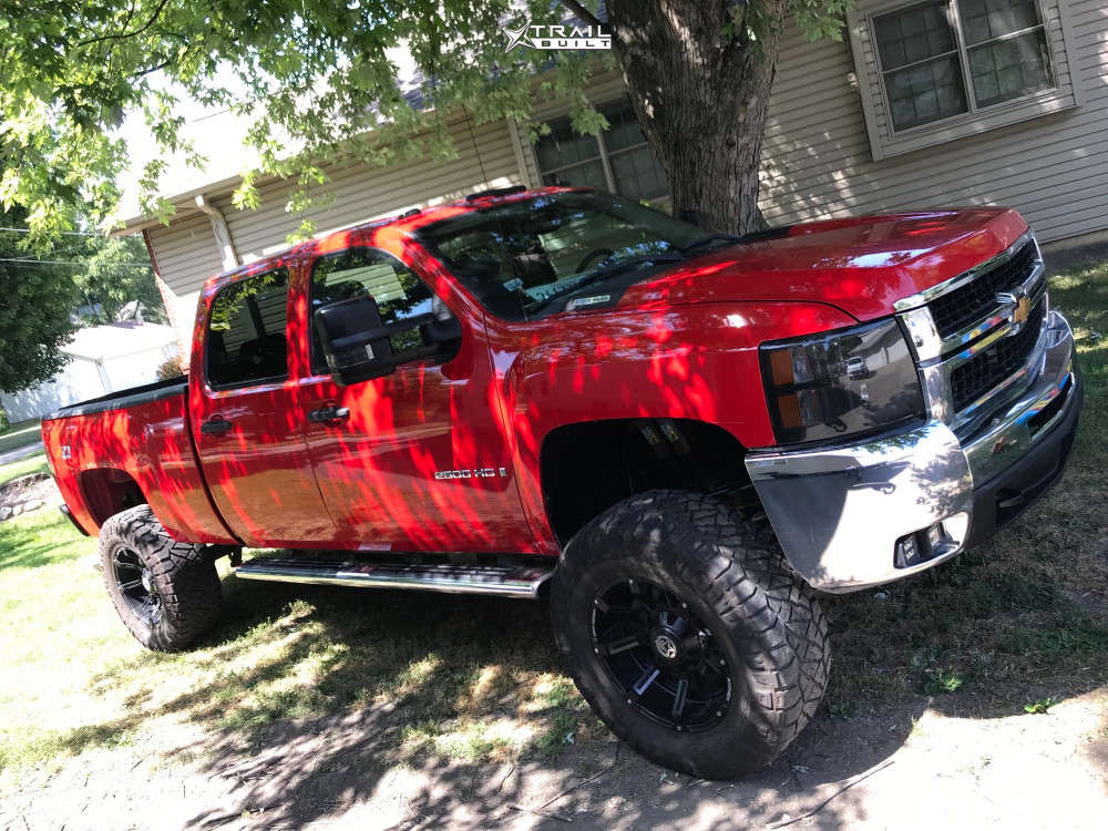 2008 Chevrolet Silverado 2500 HD Wheel Offset Aggressive > 1" Outside ...
