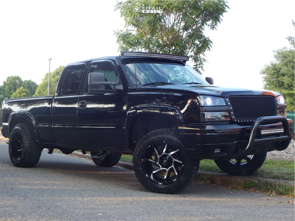 2004 Chevrolet Silverado 1500 Wheel Offset Aggressive > 1" Outside ...