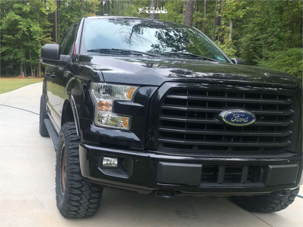 2016 Ford F-150 Wheel Offset Slightly Aggressive Leveling Kit | 796387 ...