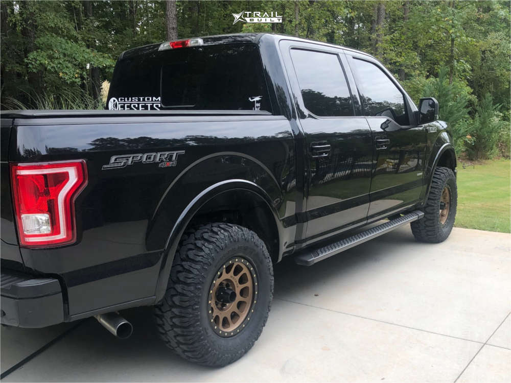 2016 Ford F-150 Wheel Offset Slightly Aggressive Leveling Kit | 796387 ...