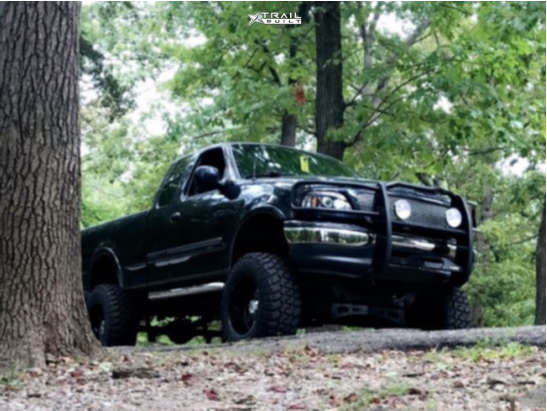 2000 Ford F-150 Wheel Offset Aggressive > 1" Outside Fender Suspension ...