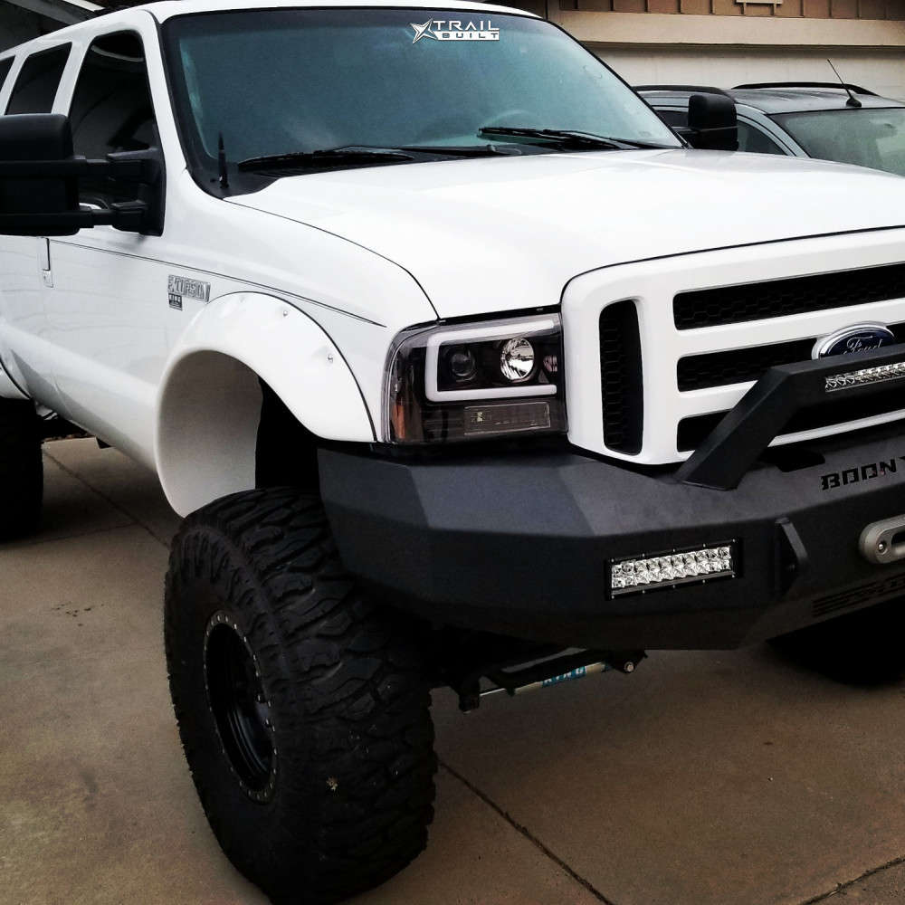 2002 Ford Excursion Wheel Offset Hella Stance >5" Suspension Lift 8 ...