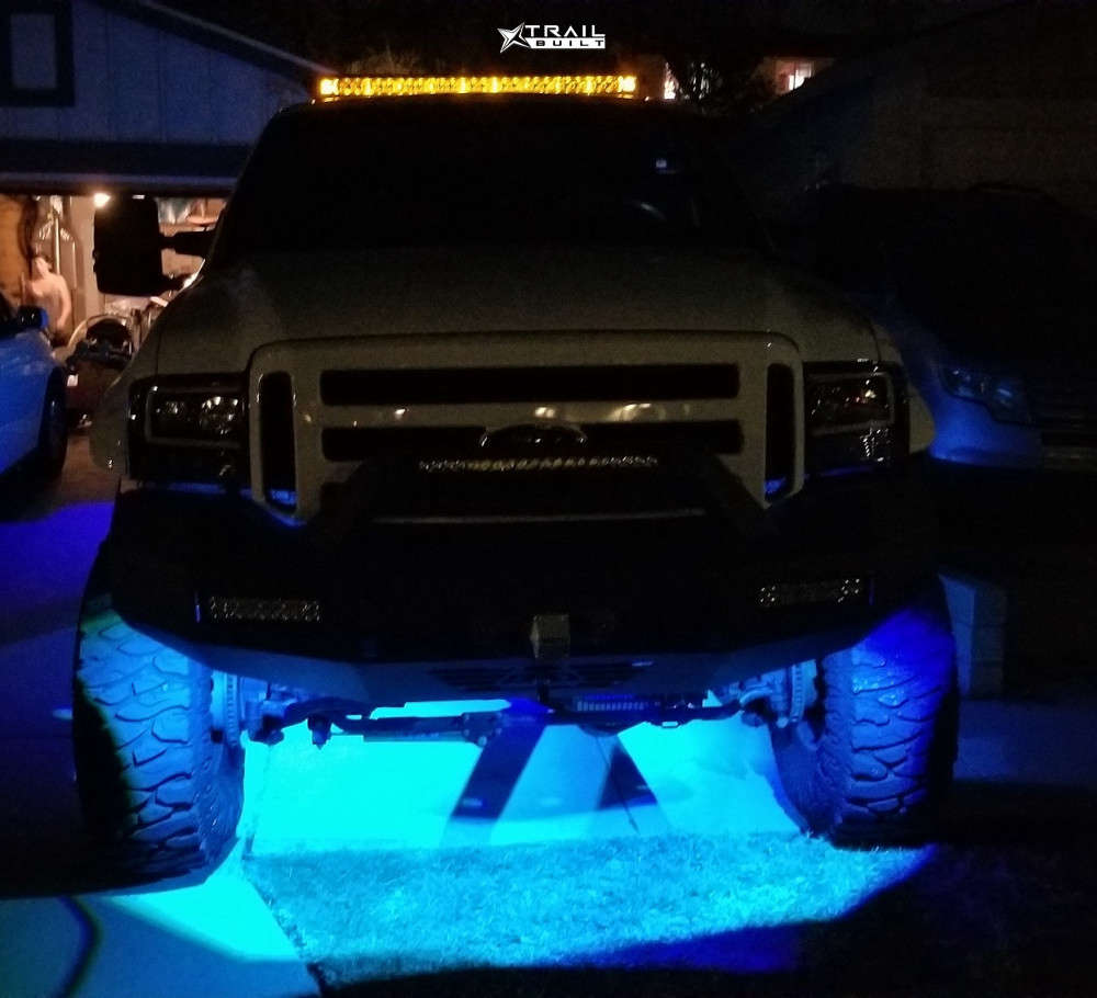 2002 Ford Excursion Wheel Offset Hella Stance >5" Suspension Lift 8 ...