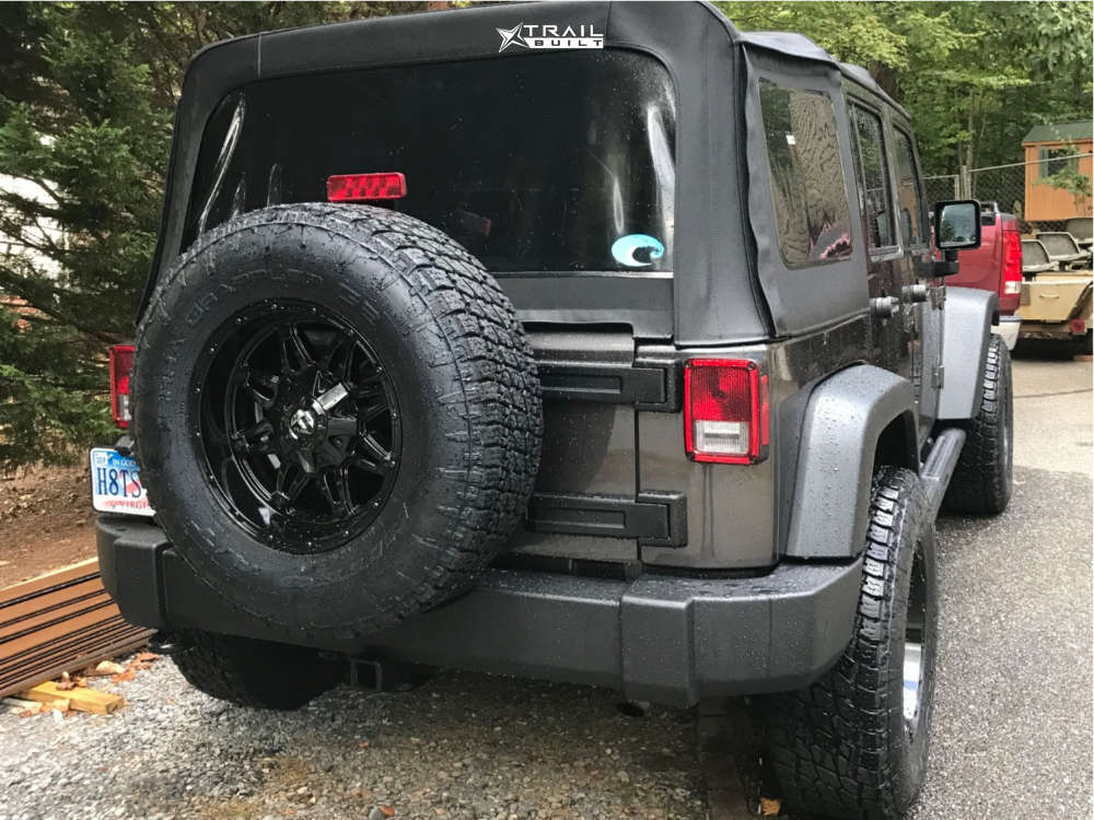 2016 Jeep Wrangler JK Wheel Offset Aggressive > 1" Outside Fender Stock ...