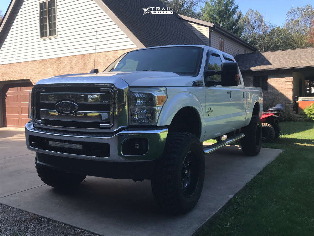 2012 Ford F-250 Super Duty Wheel Offset Aggressive > 1" Outside Fender ...
