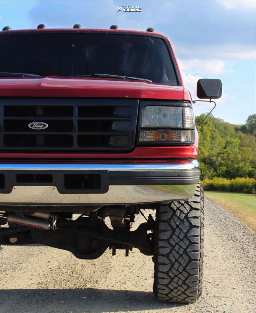 1997 Ford F-250 Wheel Offset Slightly Aggressive Suspension Lift 4 ...