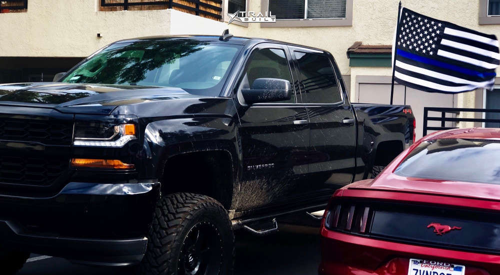 2018 Chevrolet Silverado 1500 Wheel Offset Aggressive > 1" Outside ...