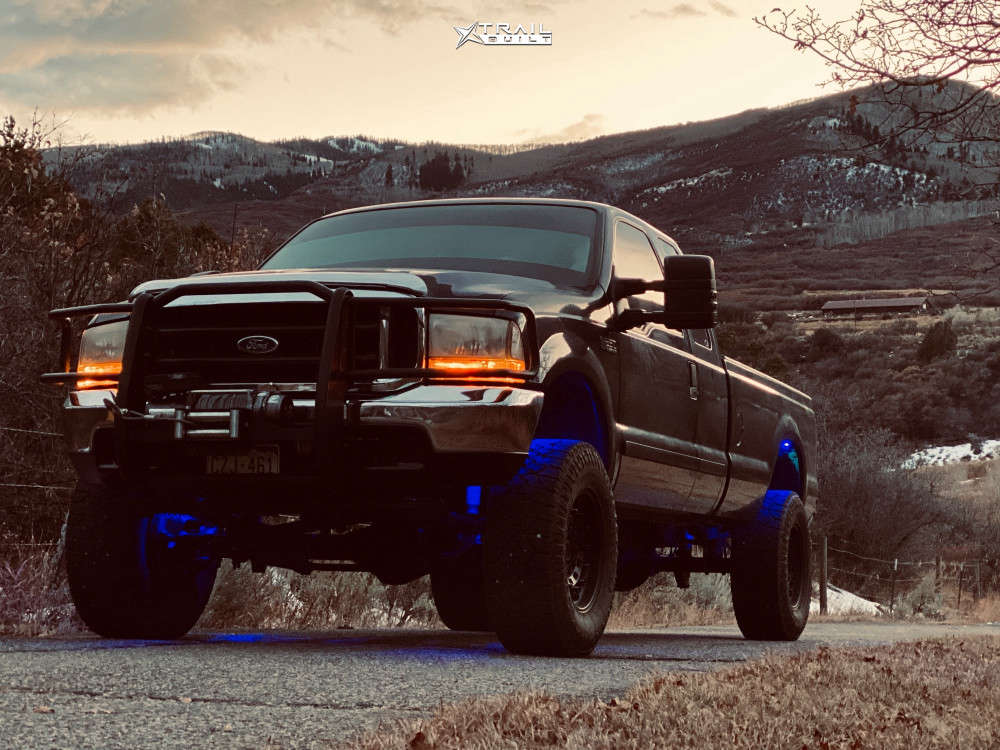 2002 Ford F-250 Super Duty Wheel Offset Aggressive > 1" Outside Fender ...