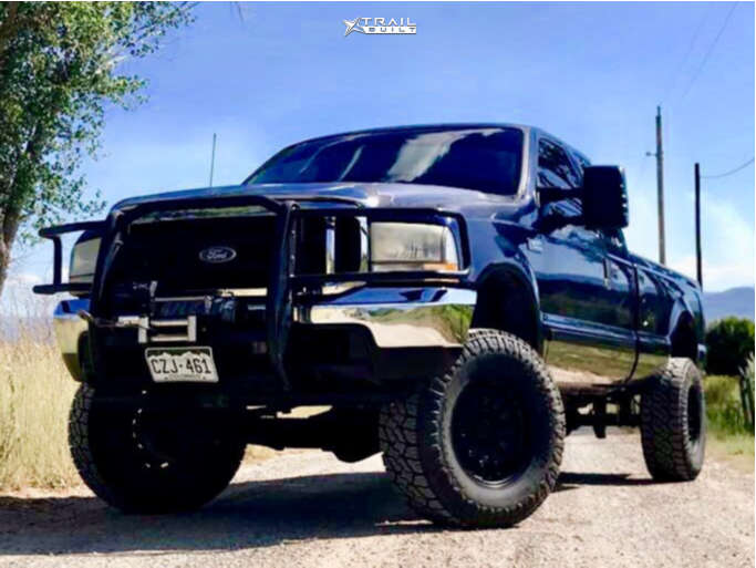 2002 Ford F-250 Super Duty Wheel Offset Aggressive > 1" Outside Fender ...