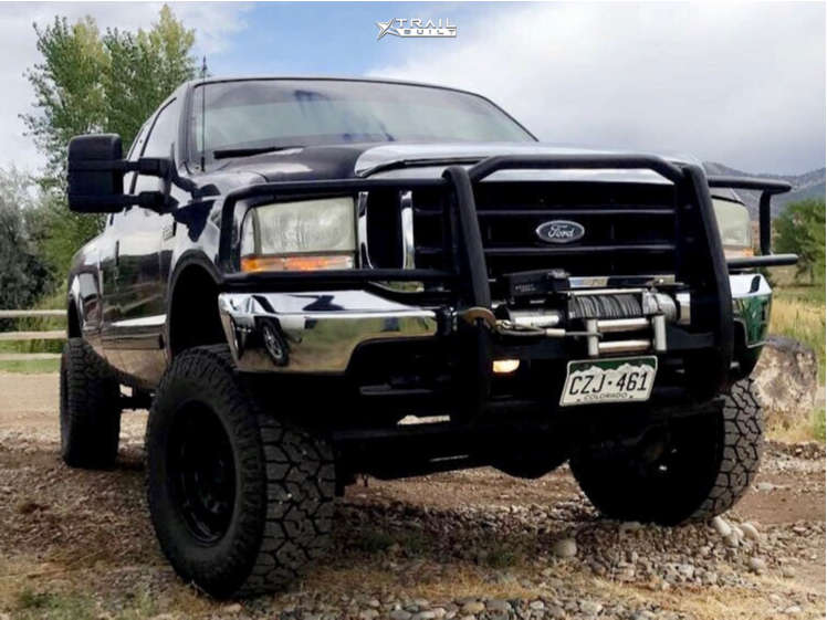 2002 Ford F-250 Super Duty Wheel Offset Aggressive > 1" Outside Fender ...