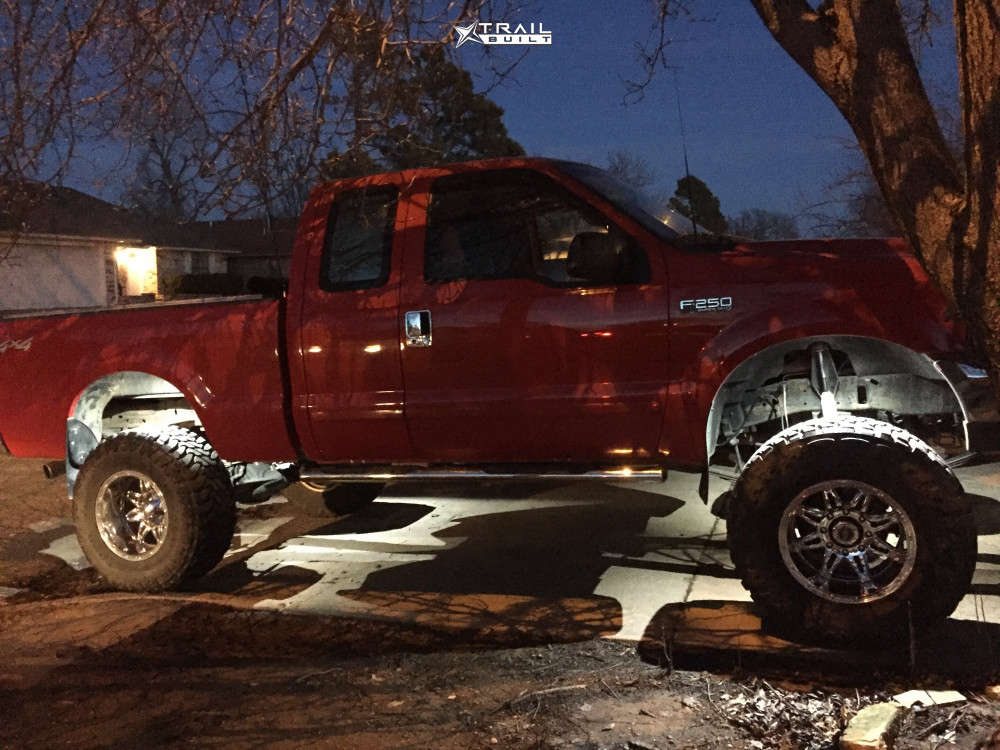 2001 Ford F-250 Super Duty Wheel Offset Aggressive > 1" Outside Fender ...