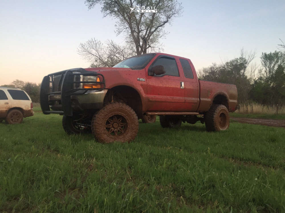2001 Ford F-250 Super Duty Wheel Offset Aggressive > 1" Outside Fender ...